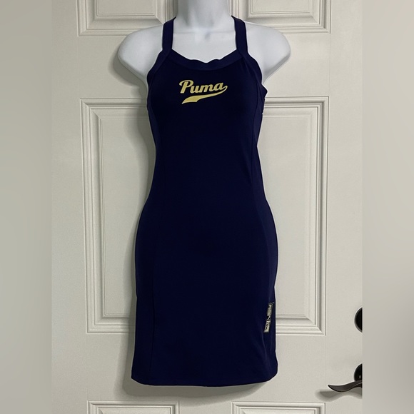Puma | Dresses | D2 Navy Crossed Back Team Dress | Poshmark